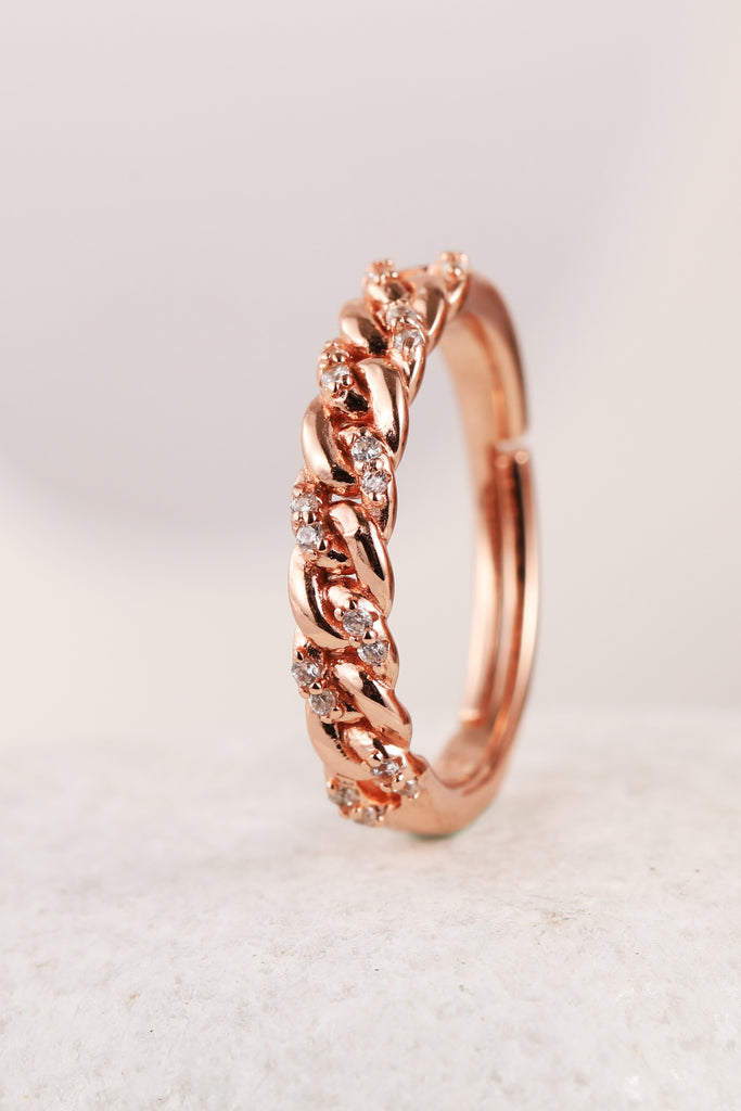 Bold and Beautiful Link Ring – silverishq